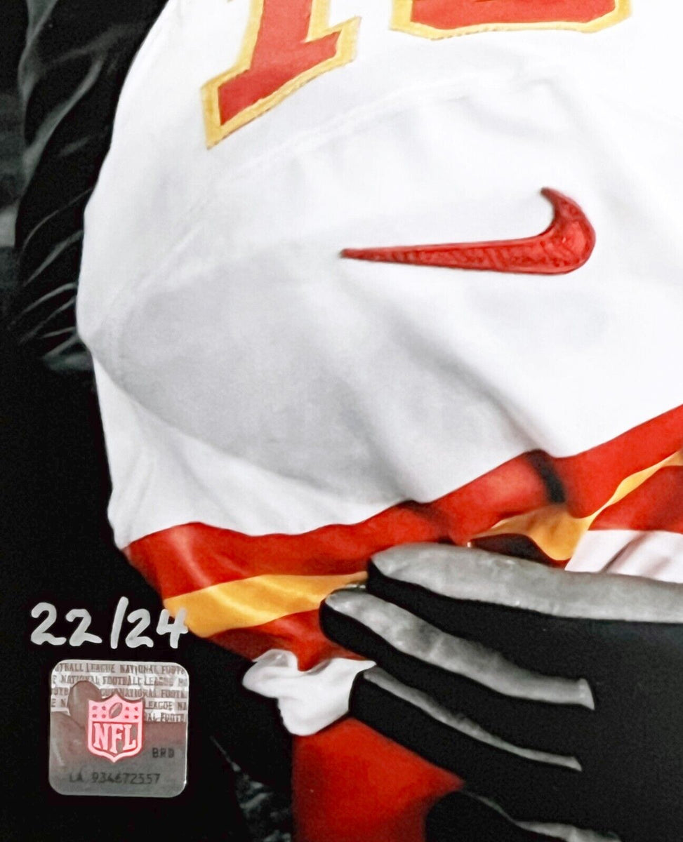 Patrick Mahomes Tom Brady Dual Signed Spotlight 16x20 BAS Fanatics LE ...