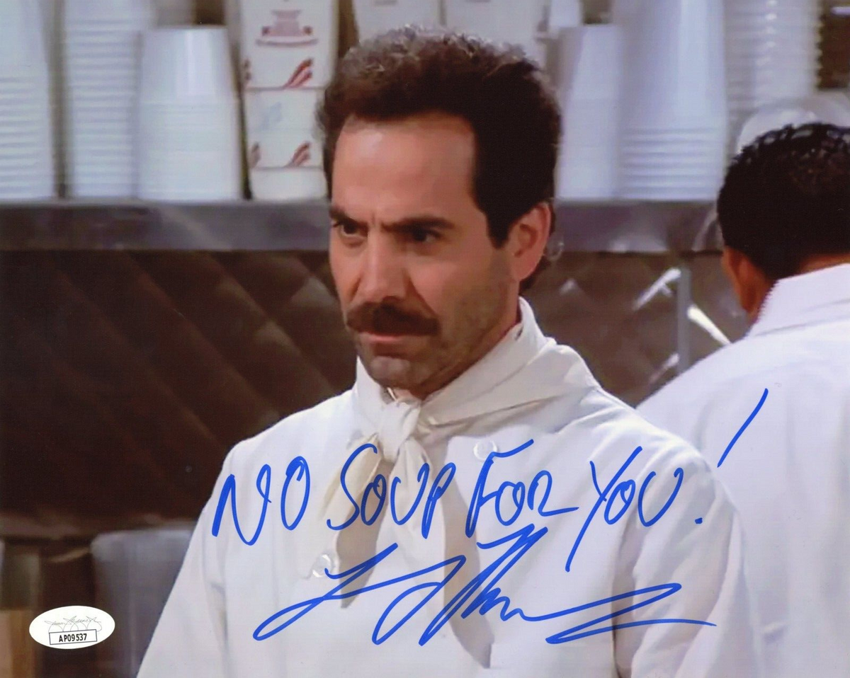 Larry Thomas Seinfeld Soup Nazi "No Soup For You!" Signed 8x10 Photo J ...