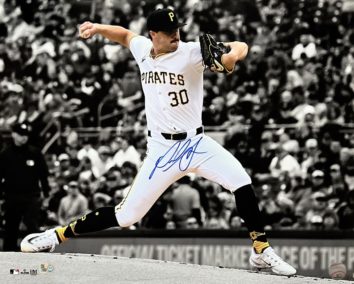 Paul Skenes Pittsburgh Pirates Signed MLB Debut Pitching Spotlight 16x ...