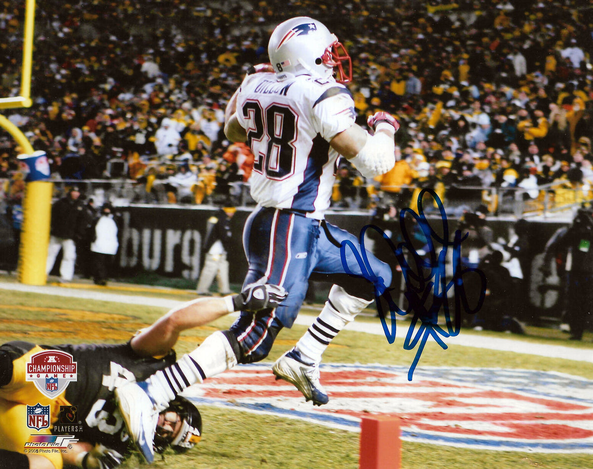 Corey Dillon New England Patriots Signed Autographed AFC Game 8x10 Pho ...